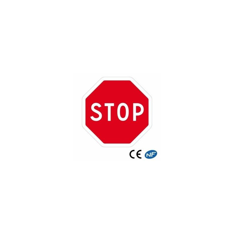 Panneau routier indiquant un STOP en aluminium très léger. Disponible ...