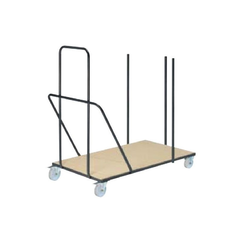 Chariot de rangement des tables rectangulaires